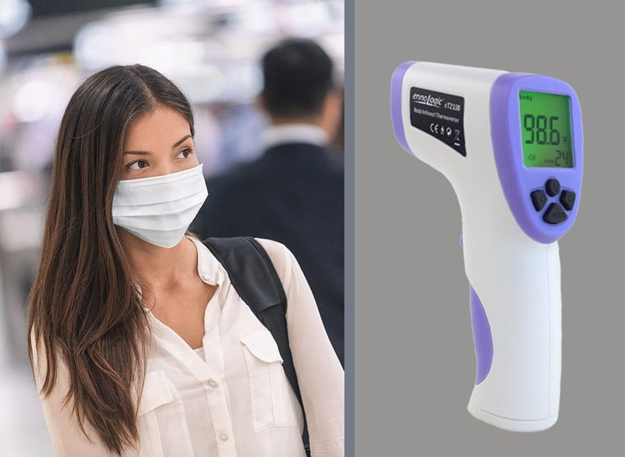 face with thermometer